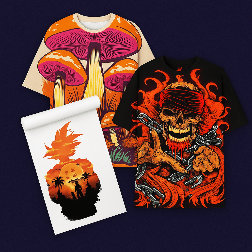 Custom DTF Transfers | High-Quality DTF Custom Prints & Heat Transfers