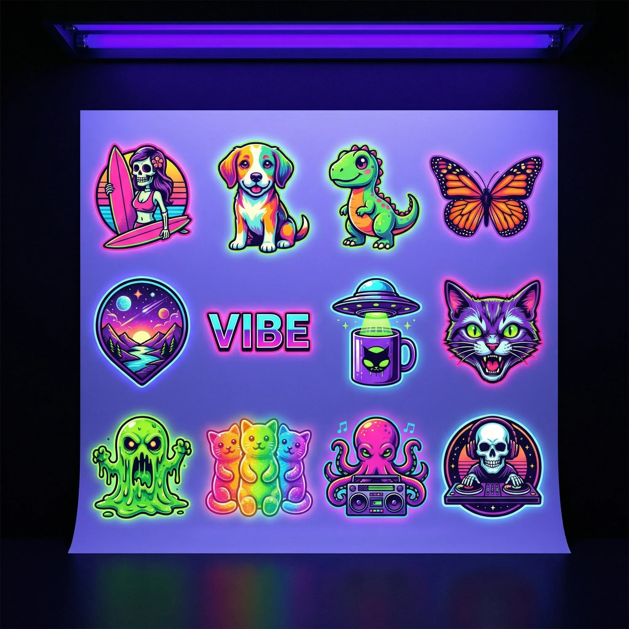 Fluorescent DTF Printing - Bold & Stunning Designs